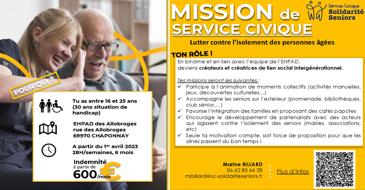 Affiche EHPAD Allobroges - Mairie de Chaponnay